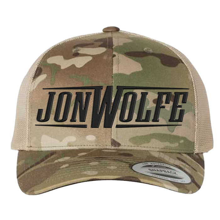 Jon Wolfe Logo Hat - Camo – Jon Wolfe Country